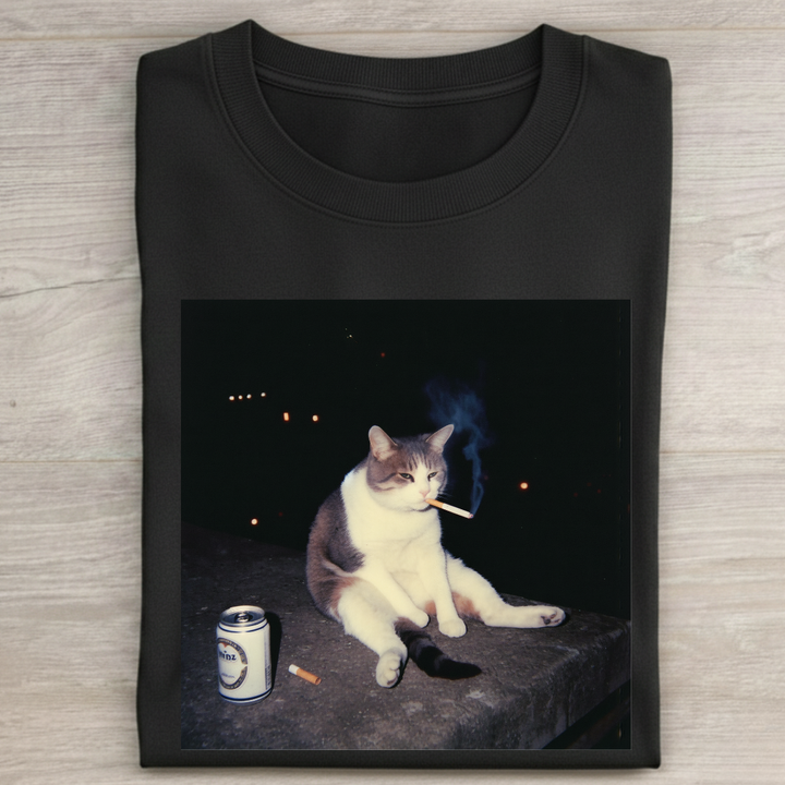 Camiseta Oversized Gatinho Mente Vazia | Neko Mania